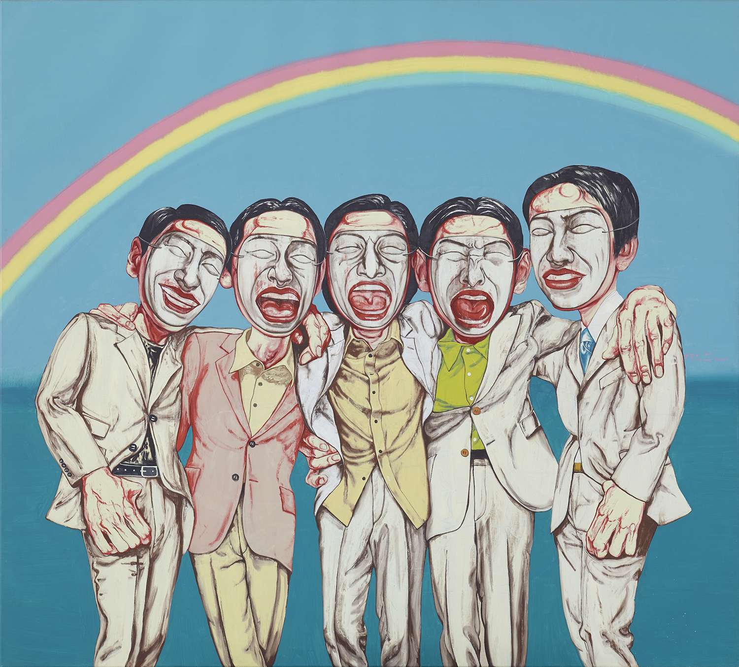 Work of the Week: Zeng Fanzhi, ‘Mask: Rainbow’ (1997) - ArtReview