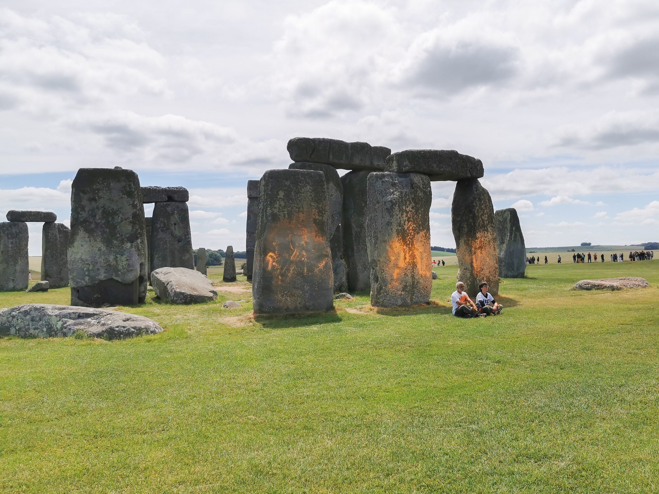 Stonehenge covered in orange powder paint by Just Stop Oil - ArtReview
